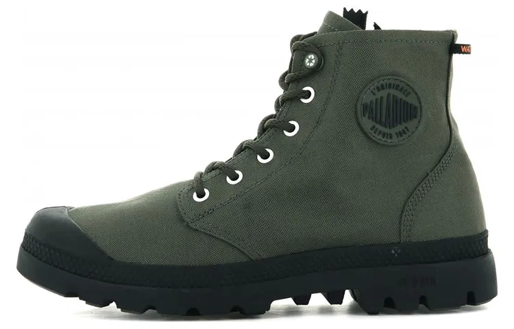 palladium Pampa Outdoor Boots Unisex Mid-top Army Green - POIZON