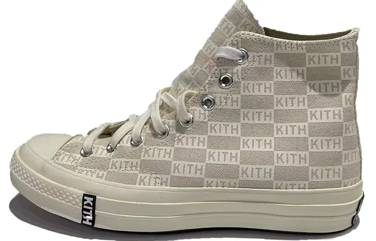 Converse Chuck Taylor All Star 70 Hi Kith Natural Monogram - POIZON