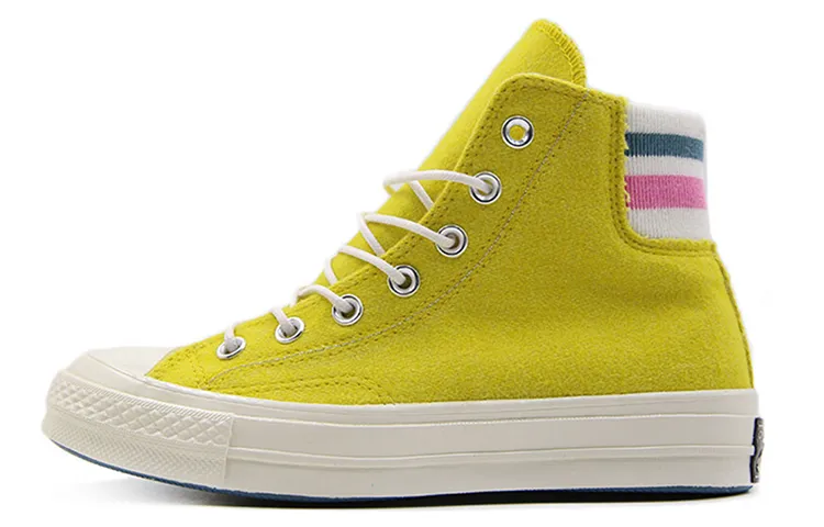 Converse Chuck Taylor All Star 70 Hi Retro Stripe Bold Citron - POIZON