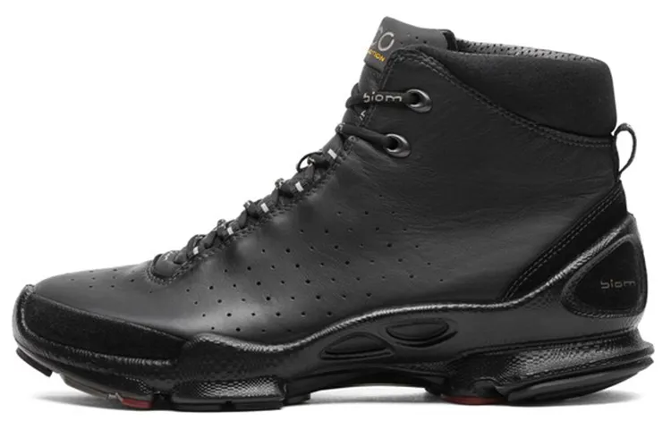 ecco Walking C Chunky Sneakers Men High-top Black - POIZON