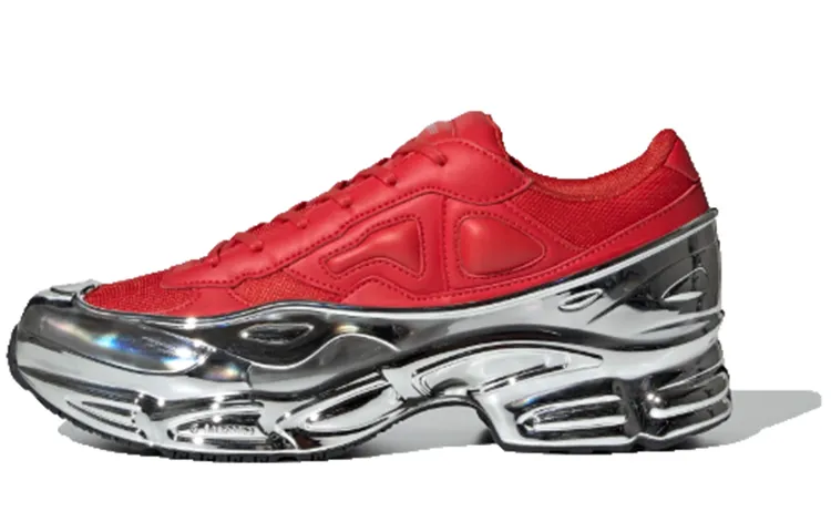 Adidas Originals Ozweego Raf Simons Red Silver Metallic - POIZON