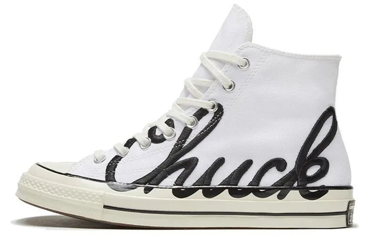 Converse Chuck Taylor All Star 70 Hi Scripted Signature White - POIZON