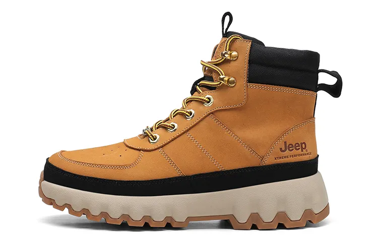 Jeep Martin Boot Men Gold - POIZON