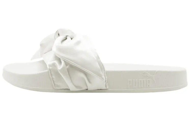 Puma Bow Slide Marshmallow Puma Silver (Women's) - POIZON