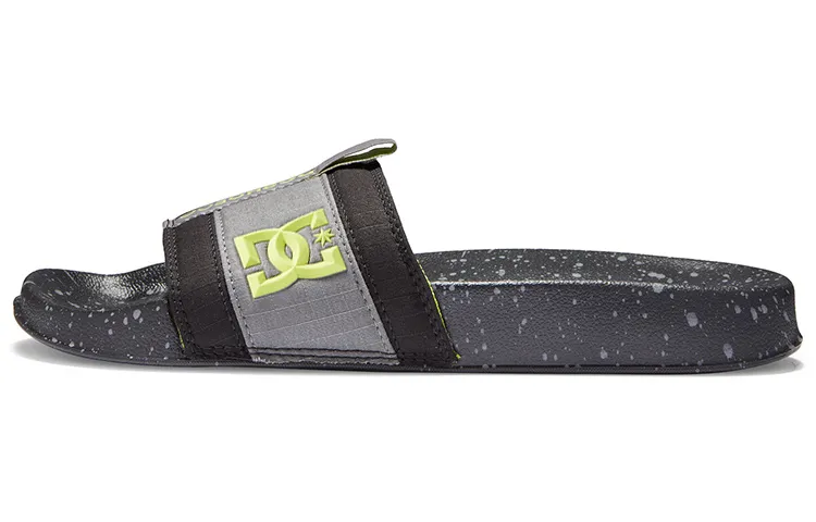 DC Shoes Slide Slippers Men Neon Green - POIZON