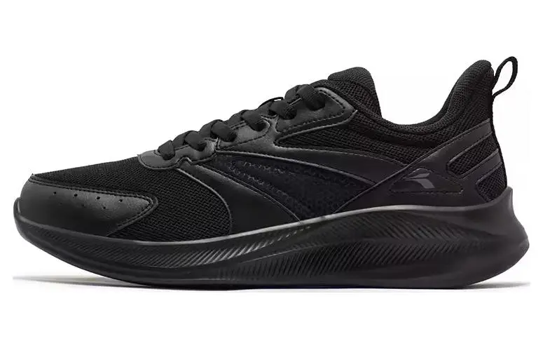 361° Running Shoes Men Low-top Obsidian Black - POIZON