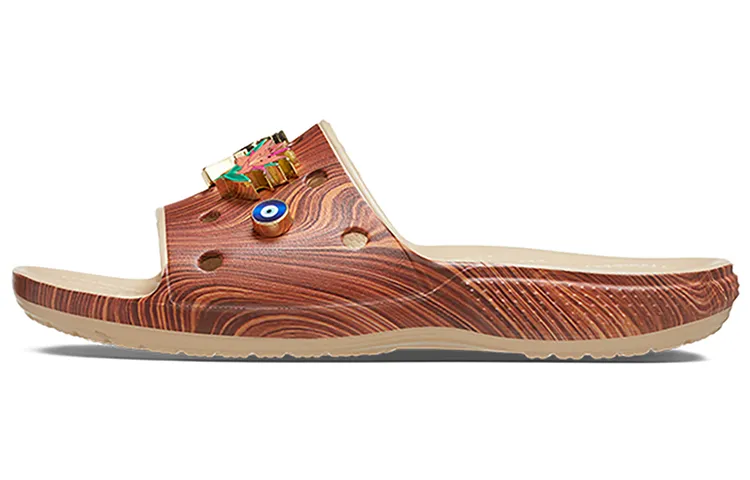 Crocs Classic Slide SZA Wood Grain - POIZON