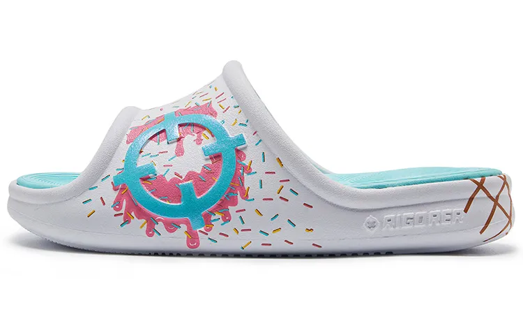 RIGORER Slide Slippers Women's White/Moonlit - POIZON