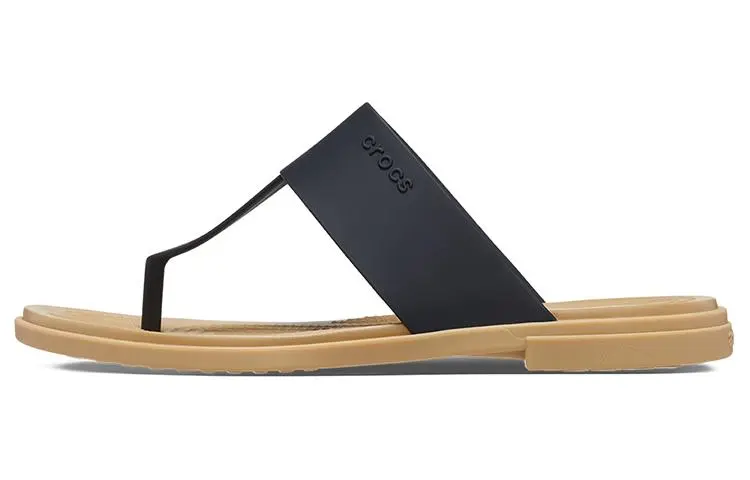 Crocs Tulum Flip 'Black' Women's - POIZON