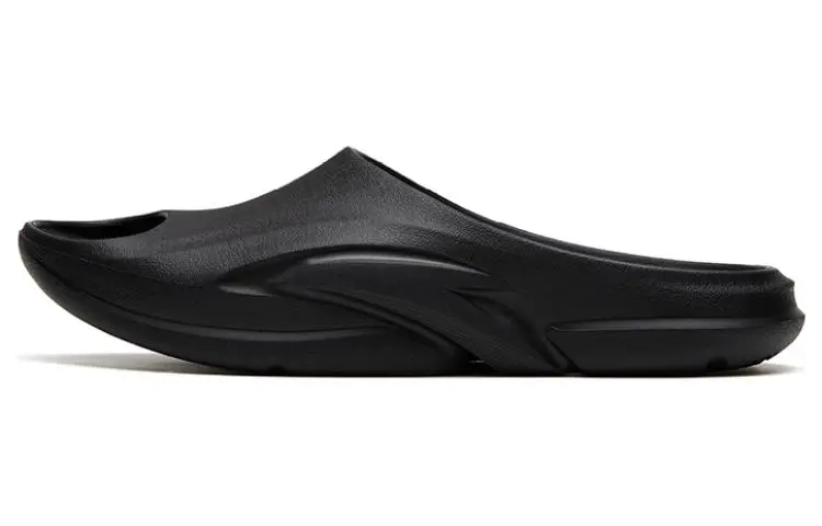 ANTA Life Collection Slide Slippers Men Black - POIZON