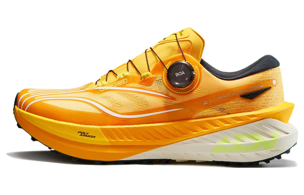 LINING Running Shoes Men Low-Top Yellow - POIZON