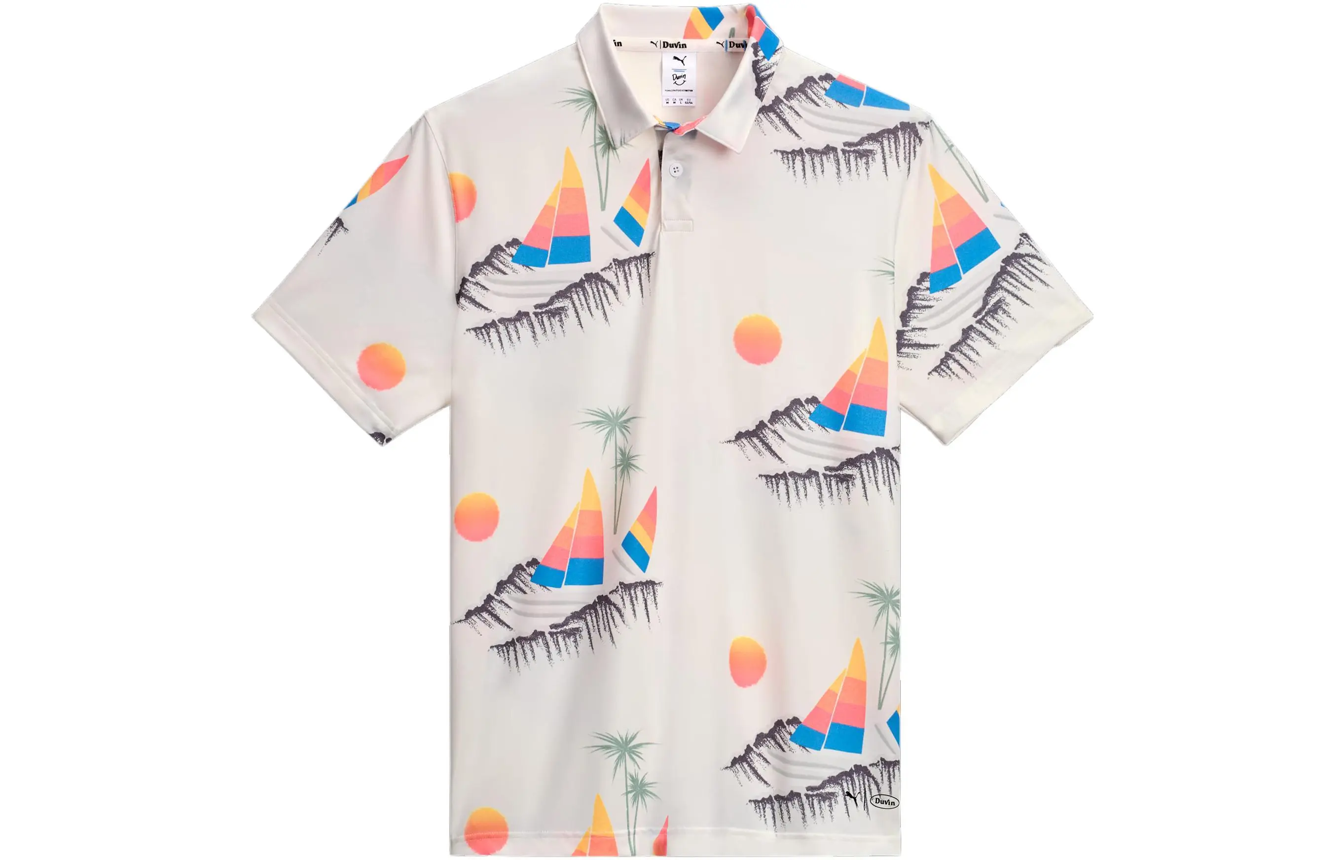 PUMA Golf X Duvin Polo Shirts Men Frost White - POIZON