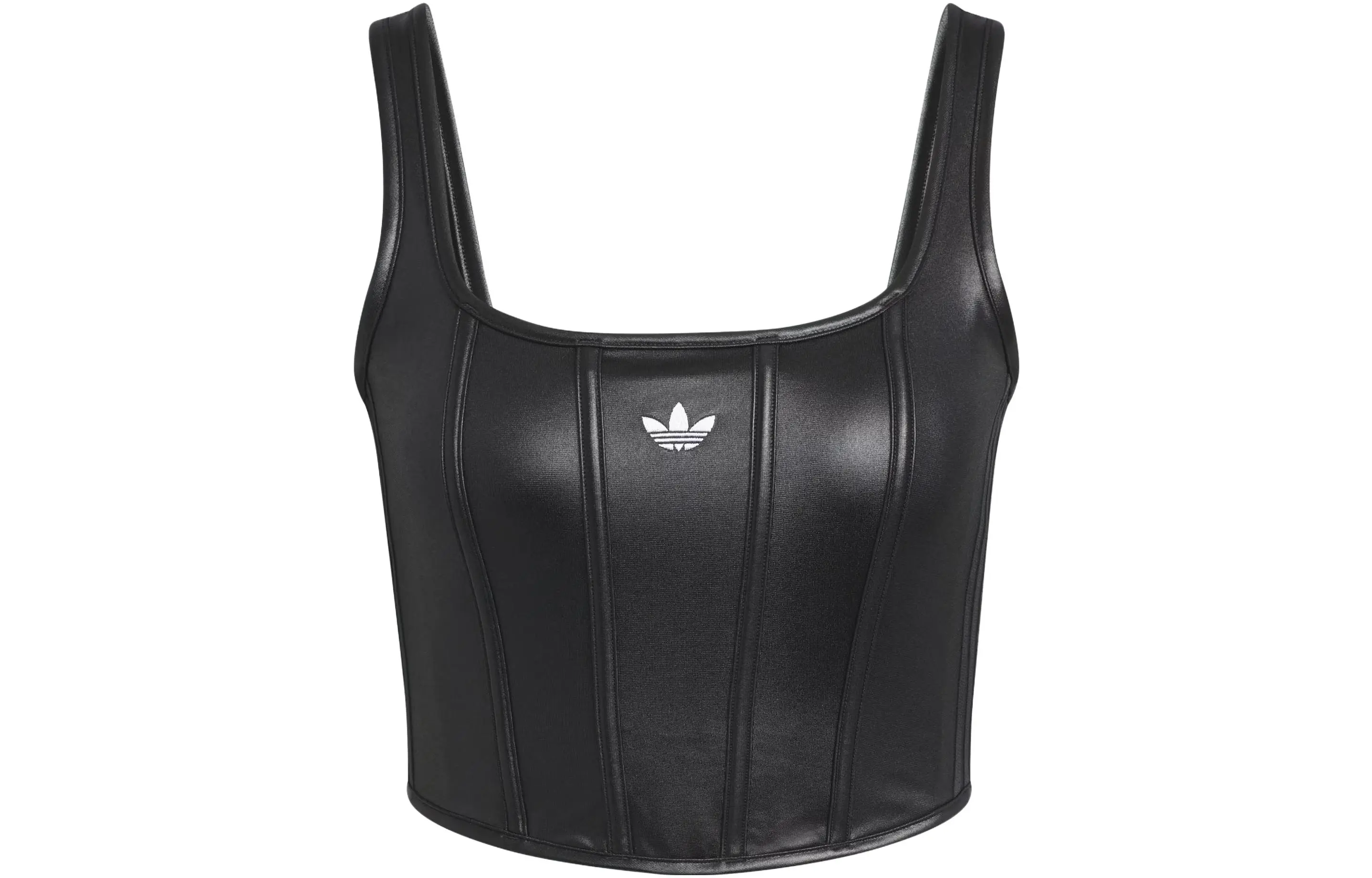 adidas originals Women's Corset Tank Top Black - POIZON