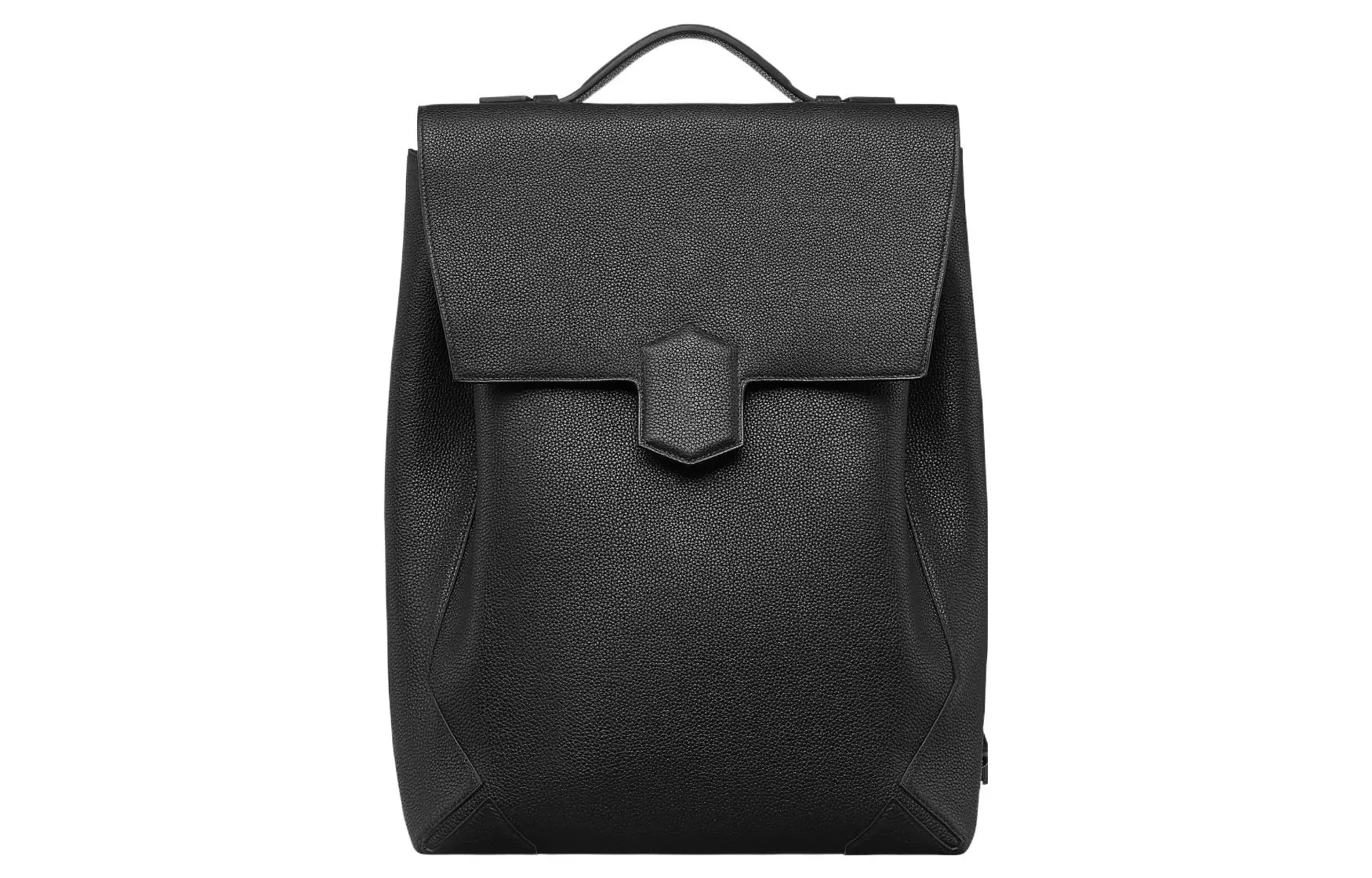 HERMES Maurice Bullock Leather Backpack Regular Men's 89 Noir Black ...
