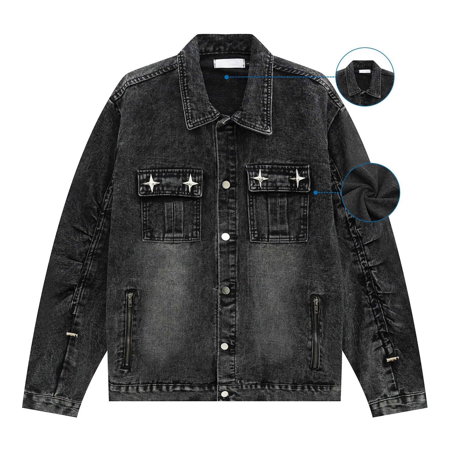 MT99 Unisex Denim Jacket - POIZON