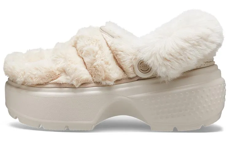 Crocs Stomp Quilted Clogs 'Stucco' Women's - POIZON