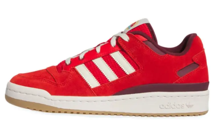 Adidas Forum Low Red Off White Gum - POIZON
