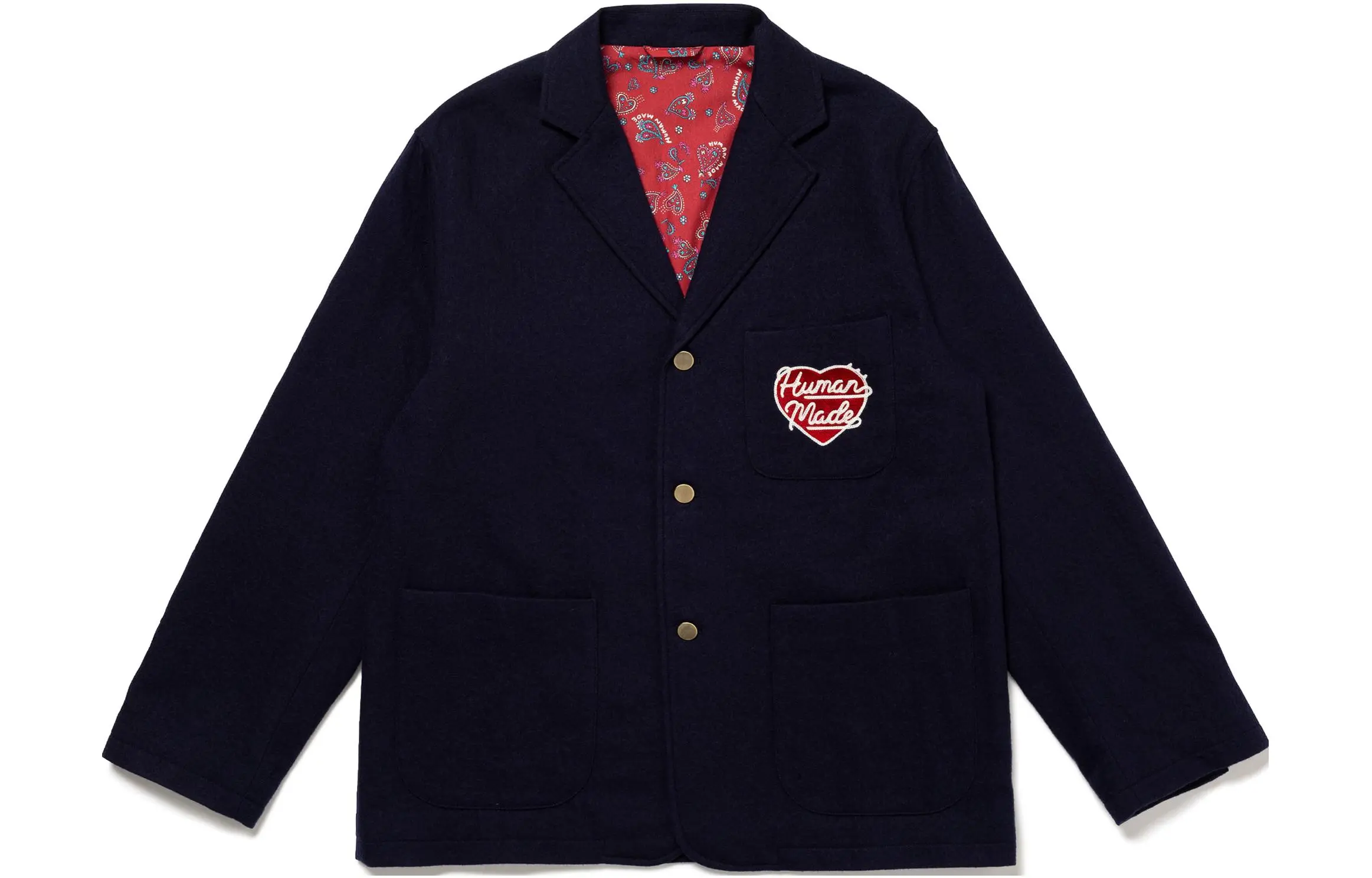 HUMAN MADE Preppy Series Business Suit Unisex Navy - POIZON