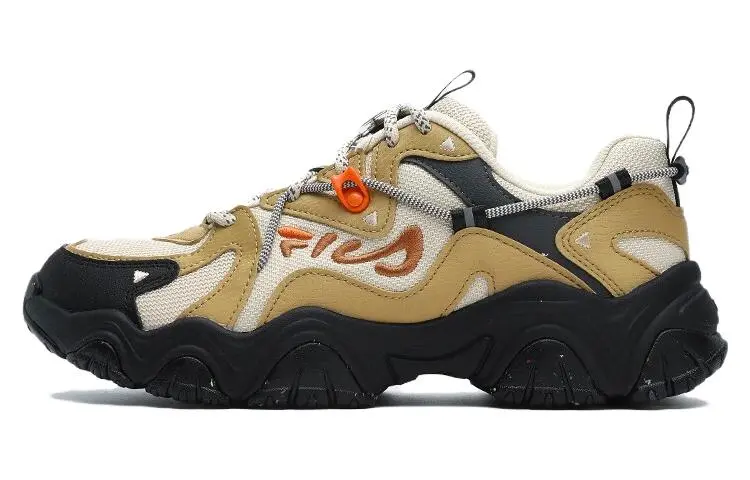 FILA Fluid 4 Low Shoes 'Tan White Black' Women's - POIZON