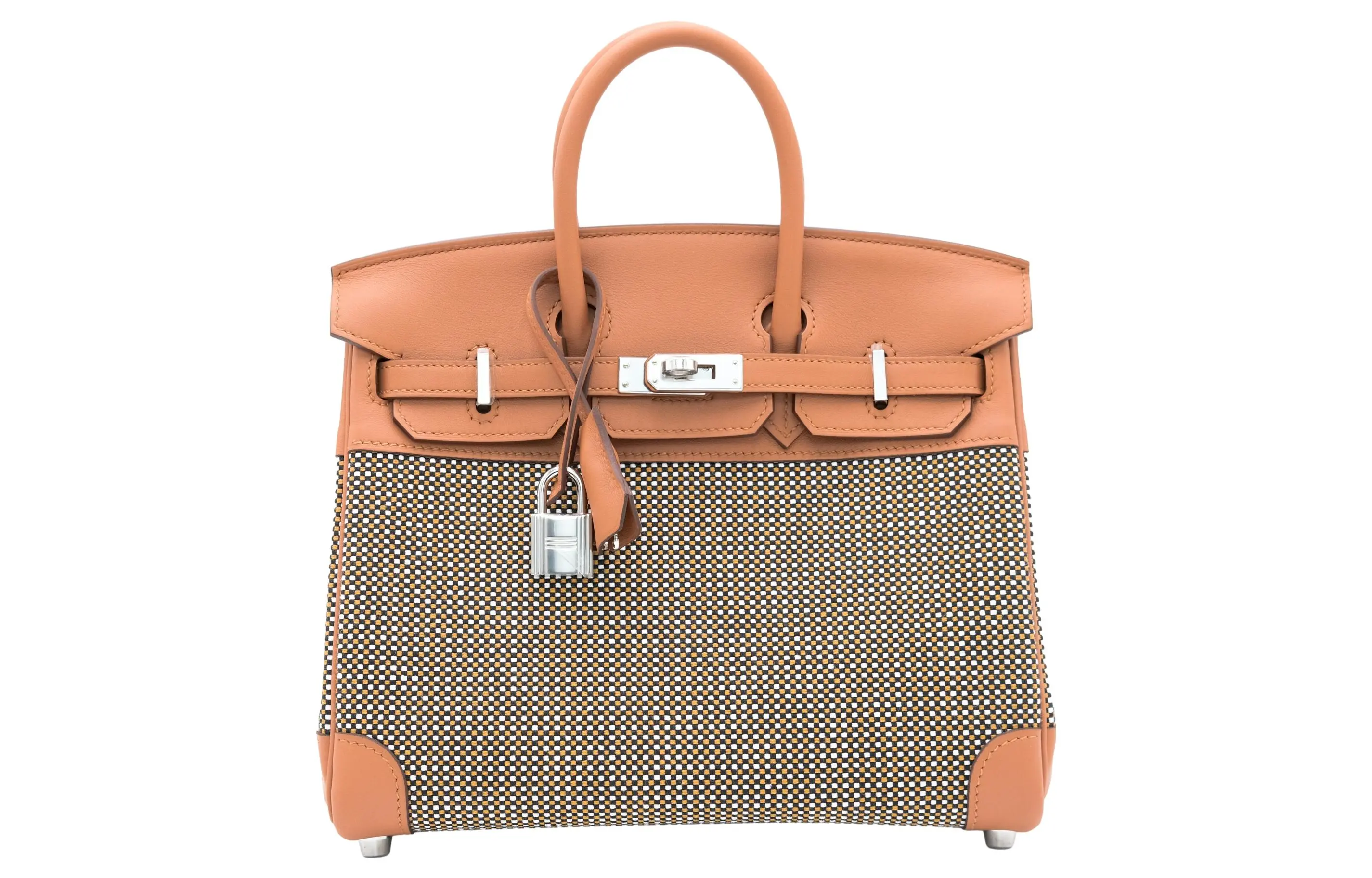 HERMES Birkin Canvas With Swift Leather Birkin Bag Handbags Women's ...