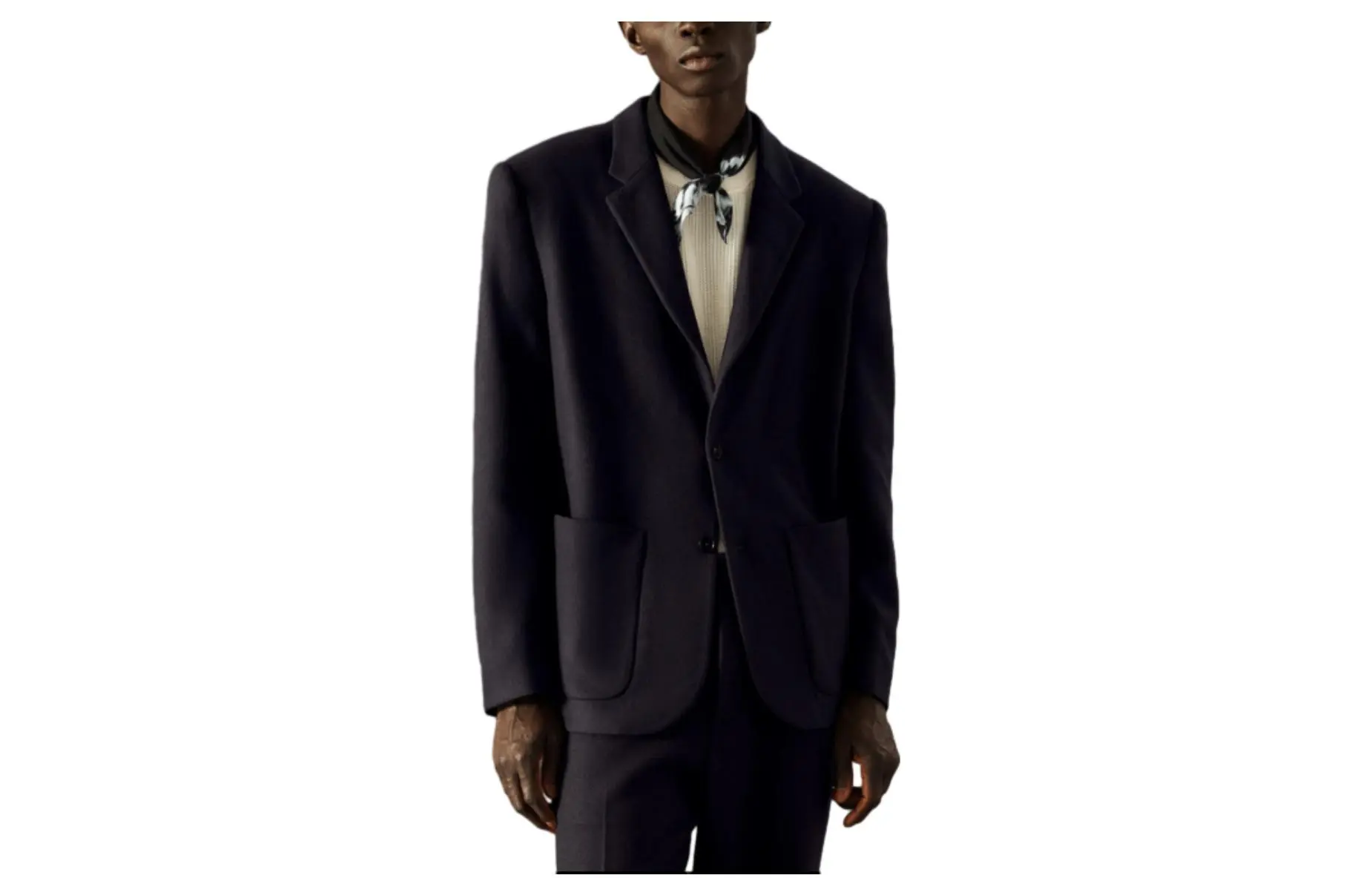 COS Business Suit Men Navy Blue - POIZON