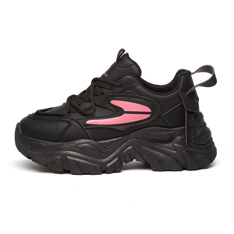 EXULL Q Chunky Sneakers Women's Low-Top - POIZON