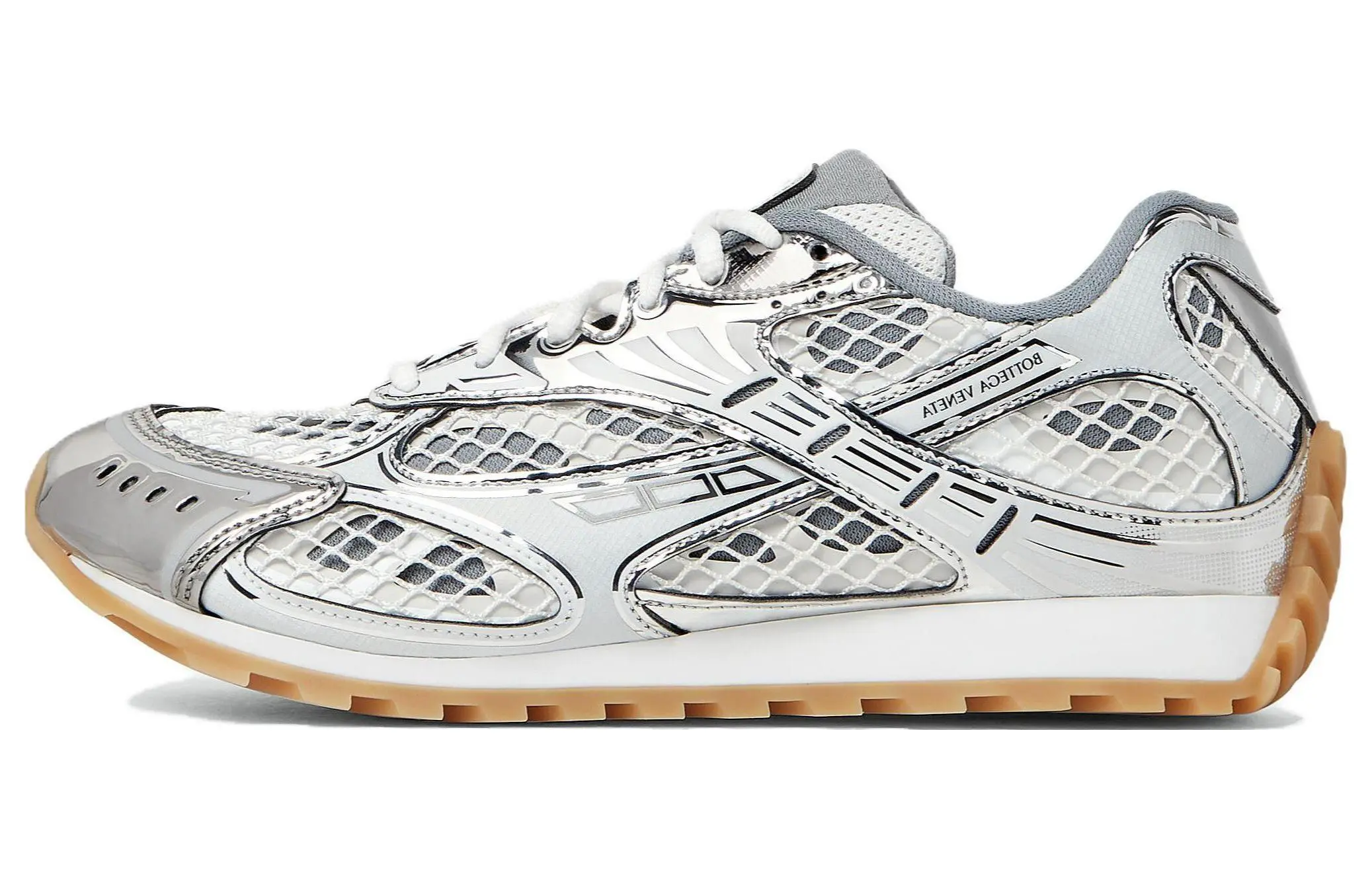 Bottega Veneta Orbit Silver White Women's - POIZON