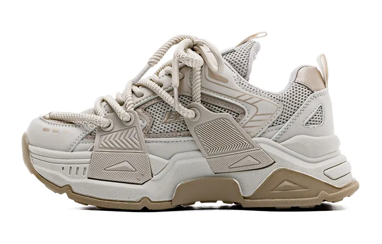 WARRIOR Running Shoes Women's Low-Top Khaki - POIZON