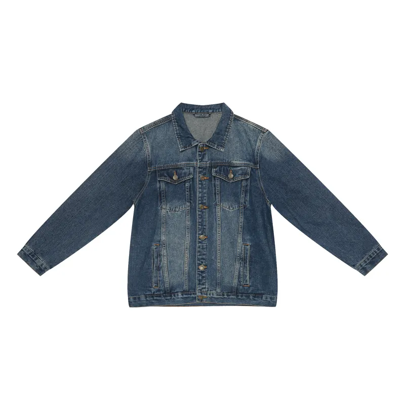 Voguo Relay Denim Jacket Unisex Blue - POIZON