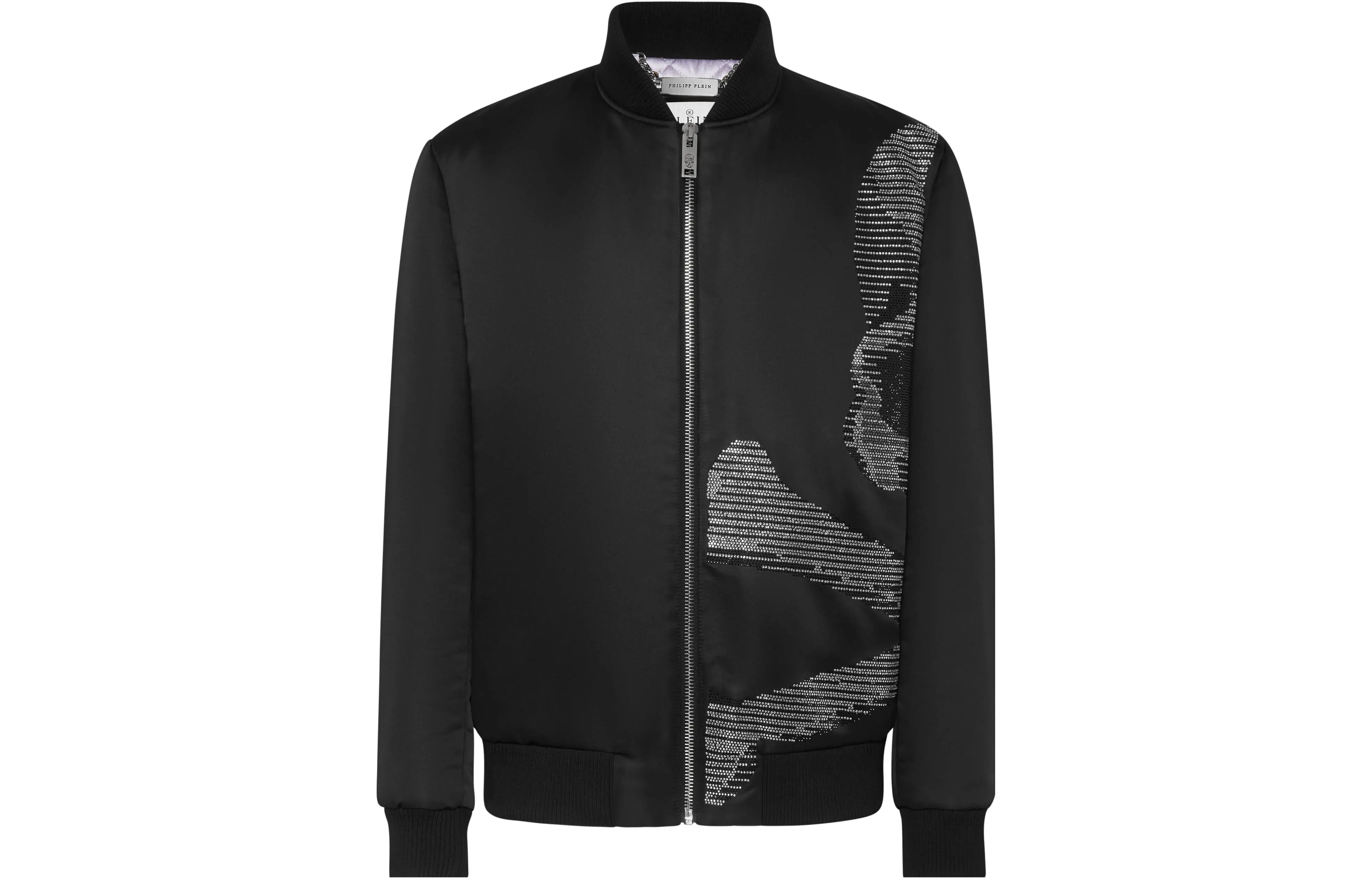 PHILIPP PLEIN Zip-Up Skull-Embellished Jacket - POIZON