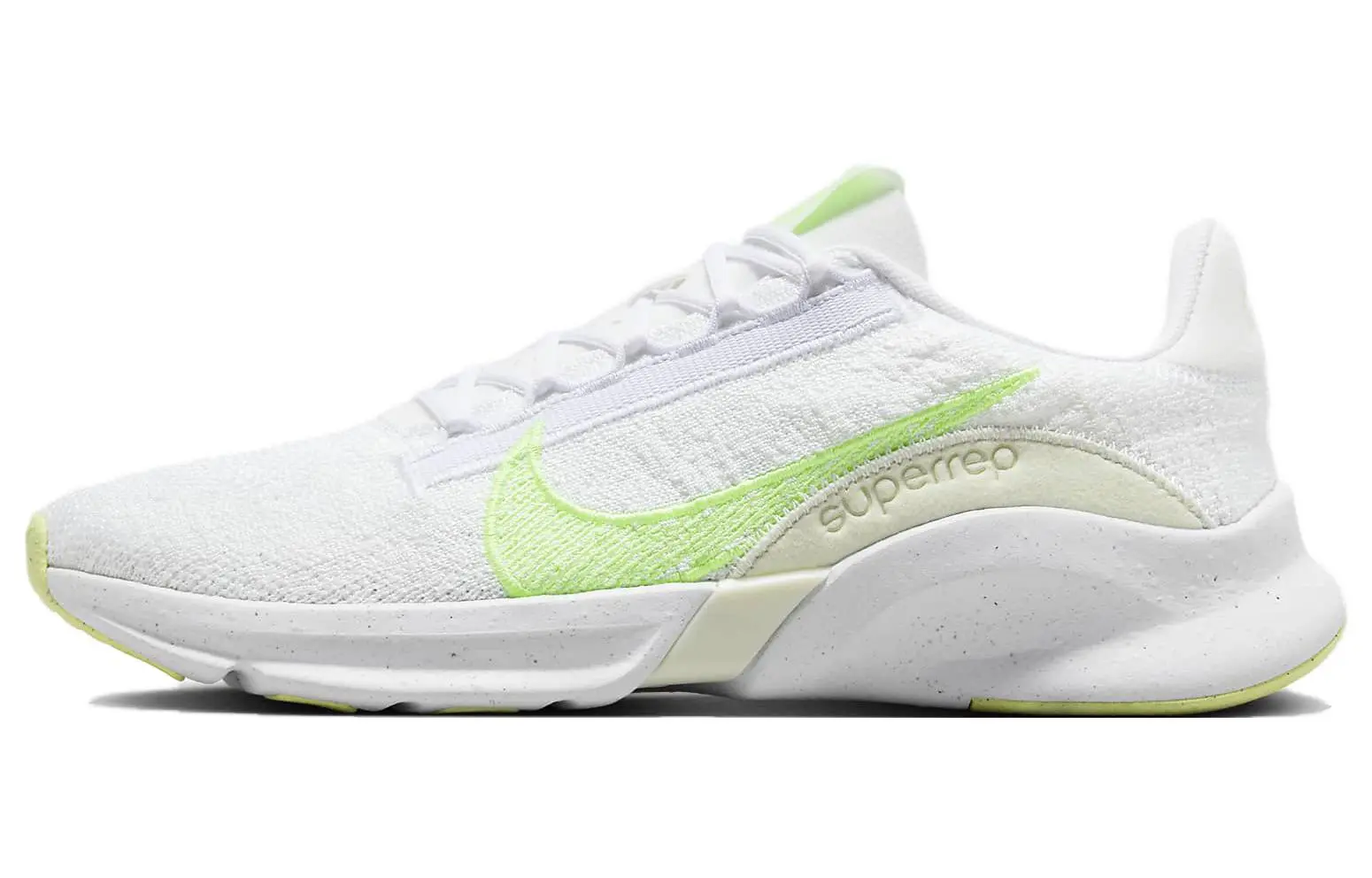Nike Women's SuperRep Go 3 Flyknit Next Nature 'White Lime Blast' US M 6