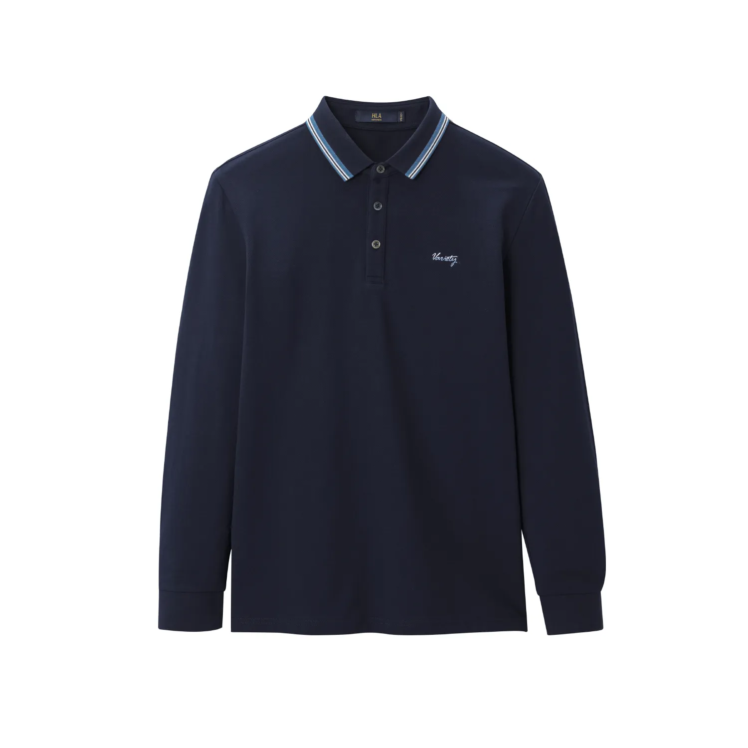 HLA Polo Shirts Men Navy Blue 04 - POIZON