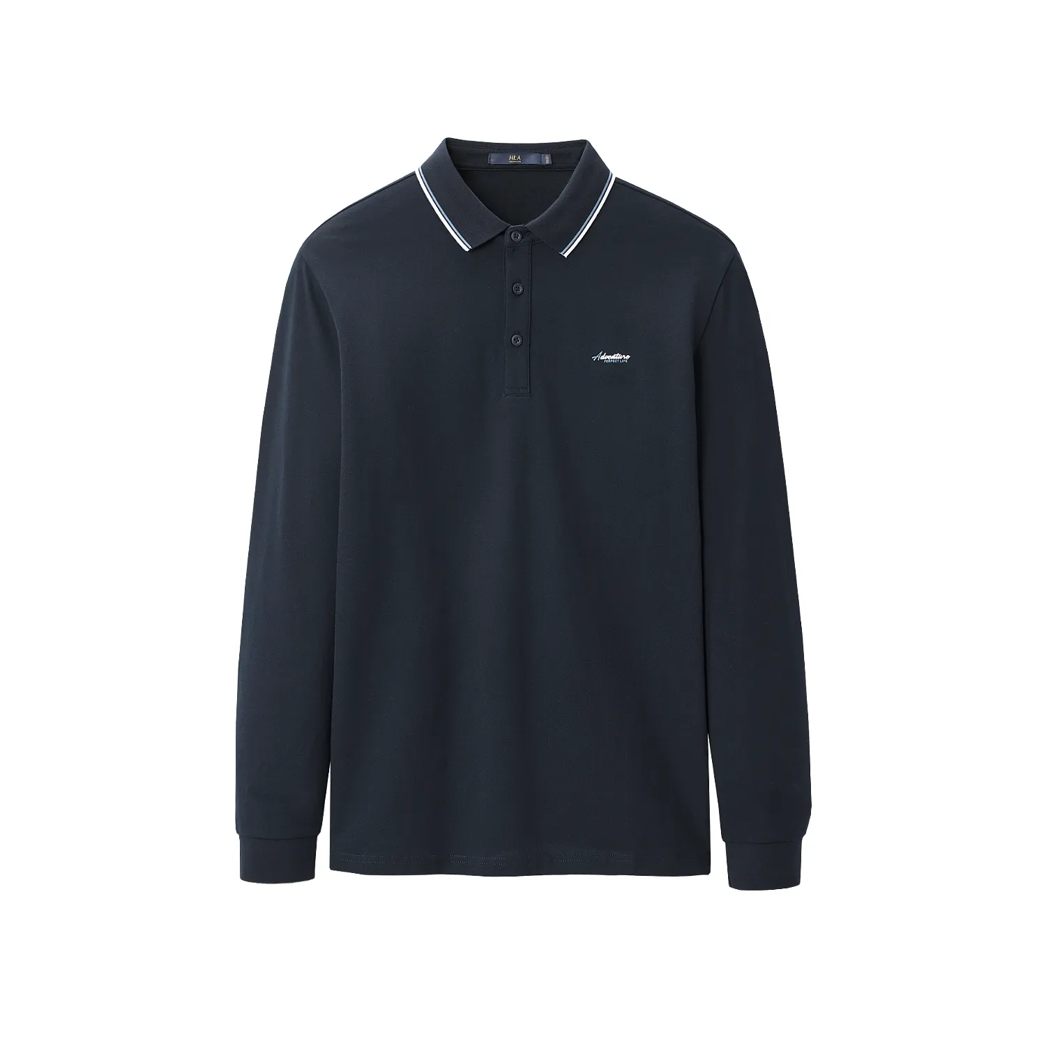 HLA Polo Shirts Men Navy Blue 07 - POIZON
