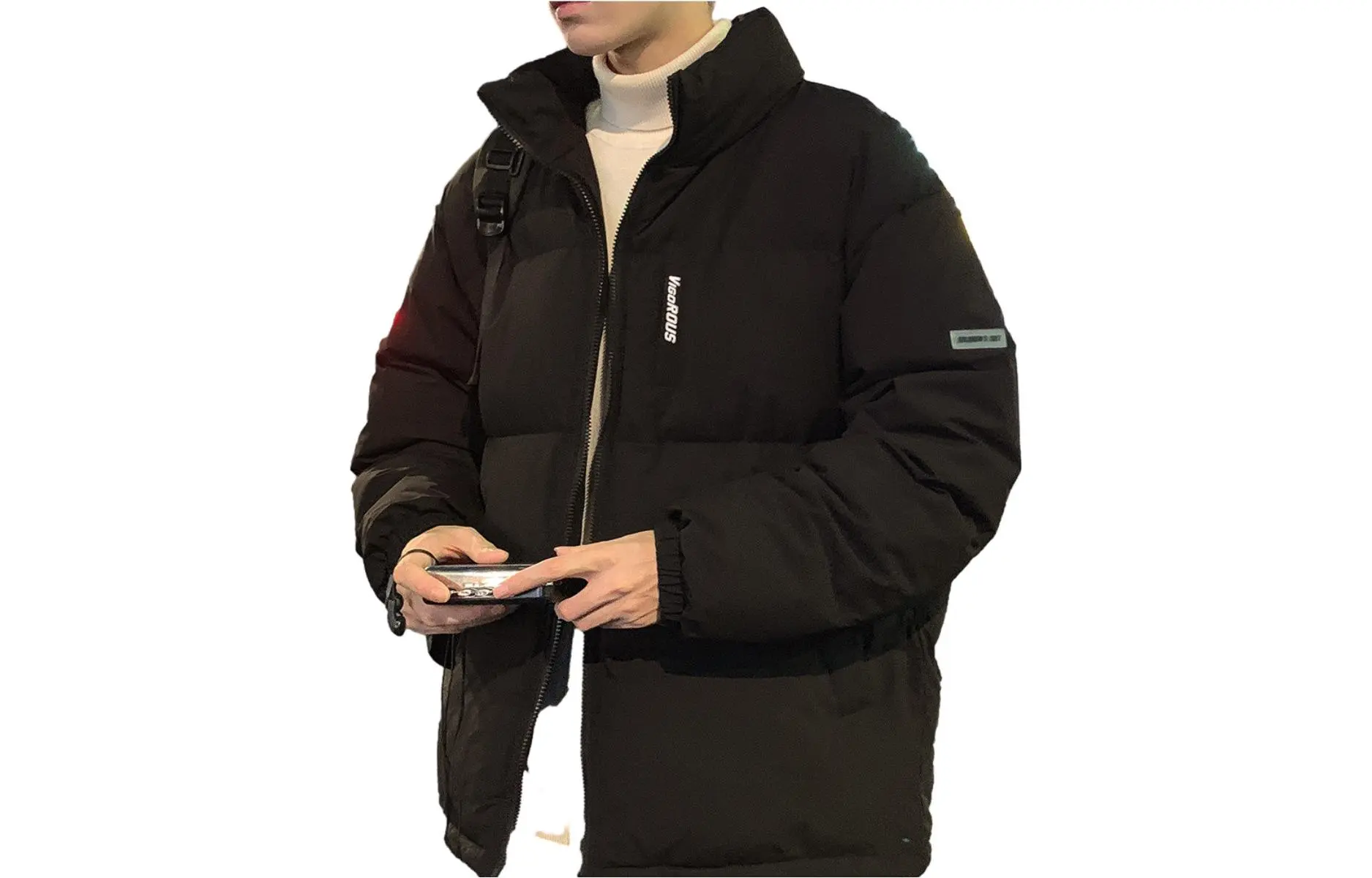 Tonlion Puffer Jackets Men Black - POIZON