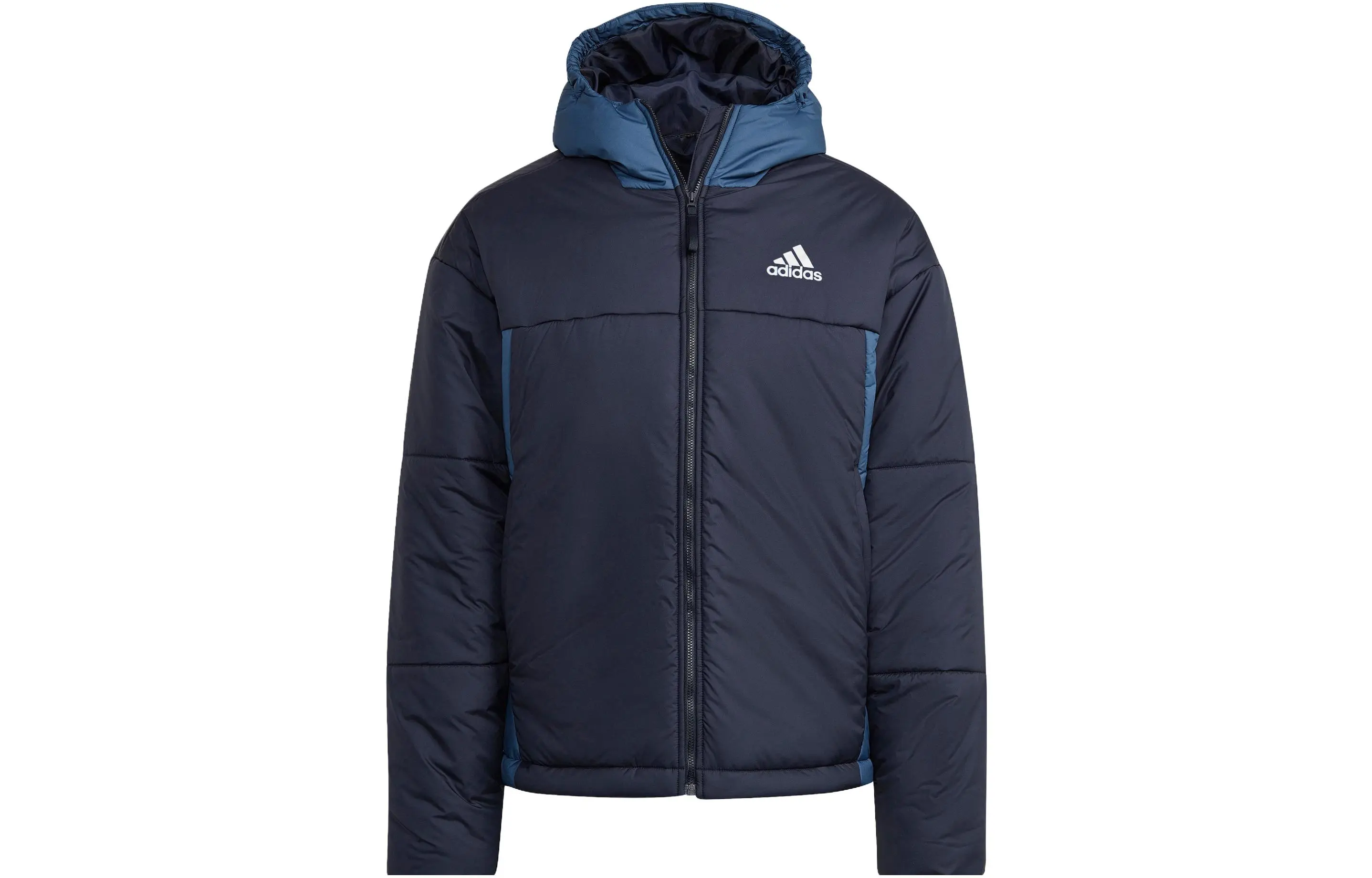 Adidas Puffer Jacket Men's Legendary Ink Blue/Miracle Grey - POIZON