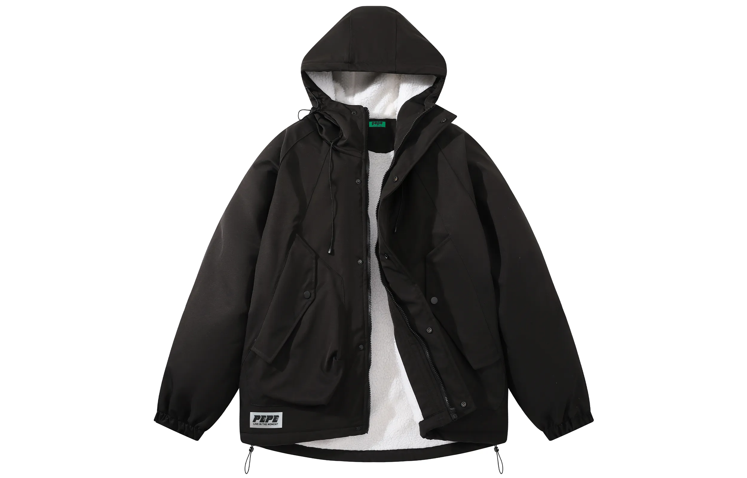 pepe the frog Unisex Quilted Jacket - POIZON