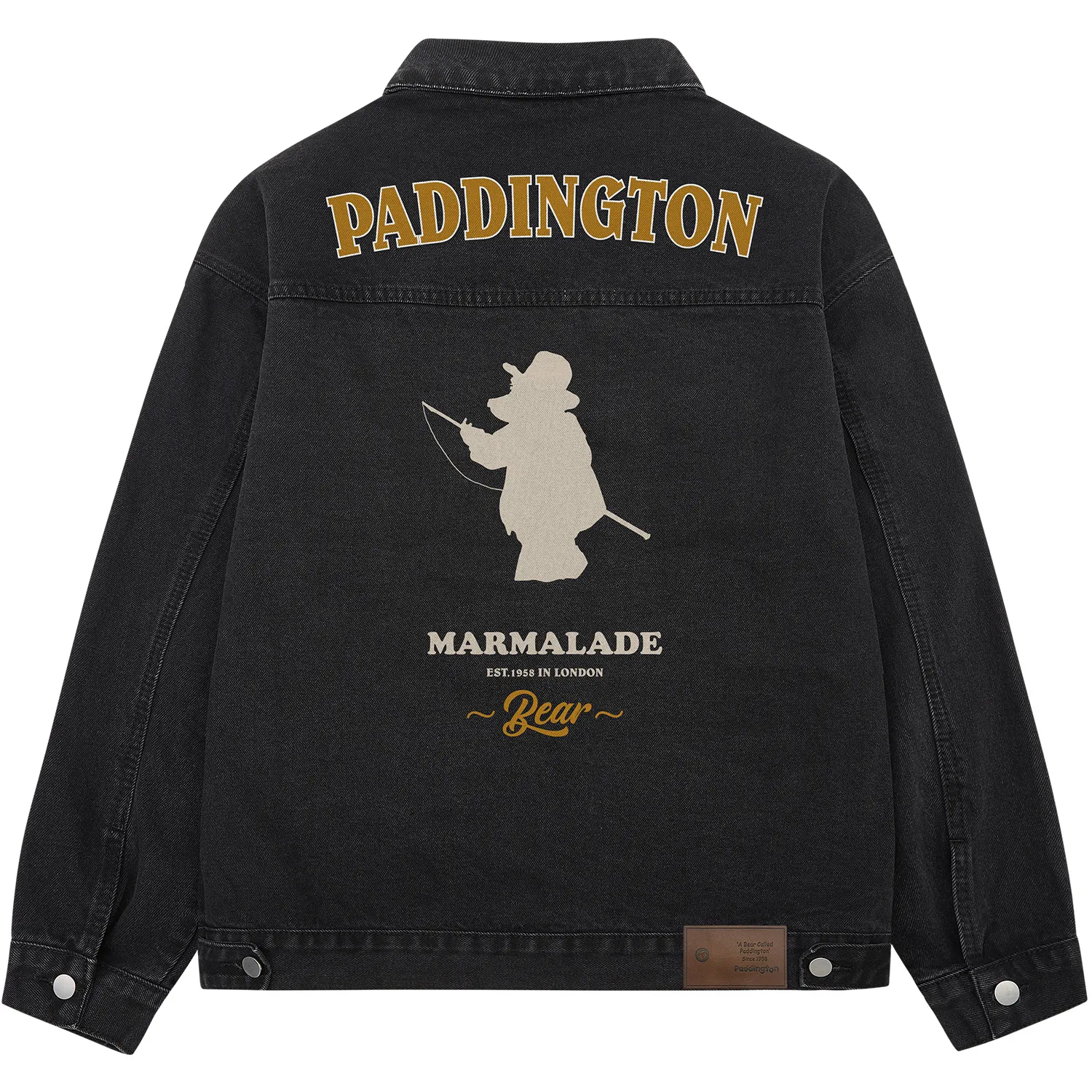 Paddington Bears Unisex Denim Jacket - POIZON