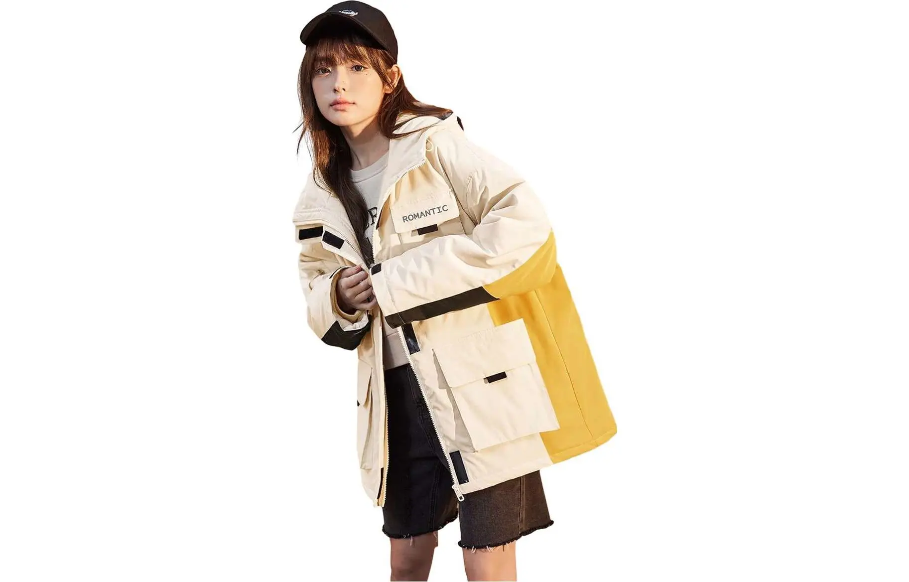 Tonlion Puffer Jackets Women's Pink/White - POIZON