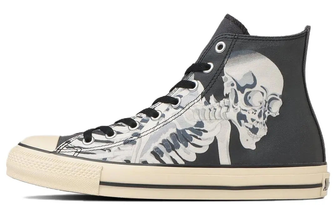 Converse Chuck Taylor All Star Ukiyoeprint Skull High Top 'Grey' - POIZON