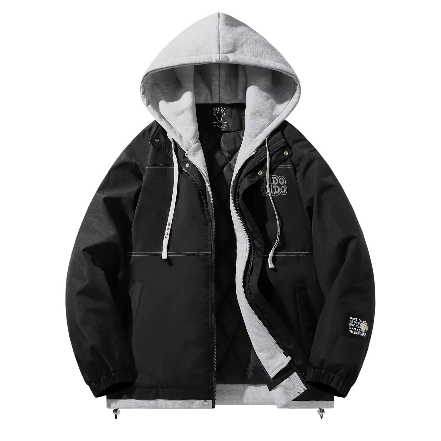 FIDO DIDO Unisex Quilted Jacket - POIZON