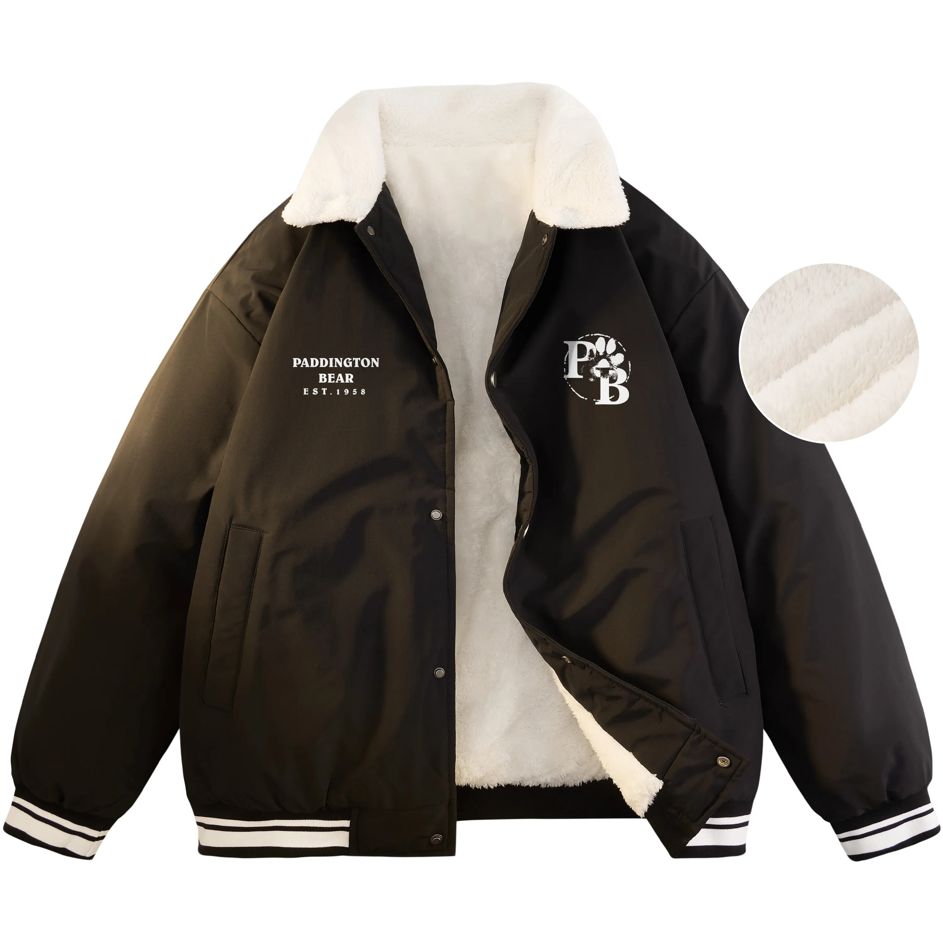 Paddington Bears Unisex Quilted Jacket - POIZON