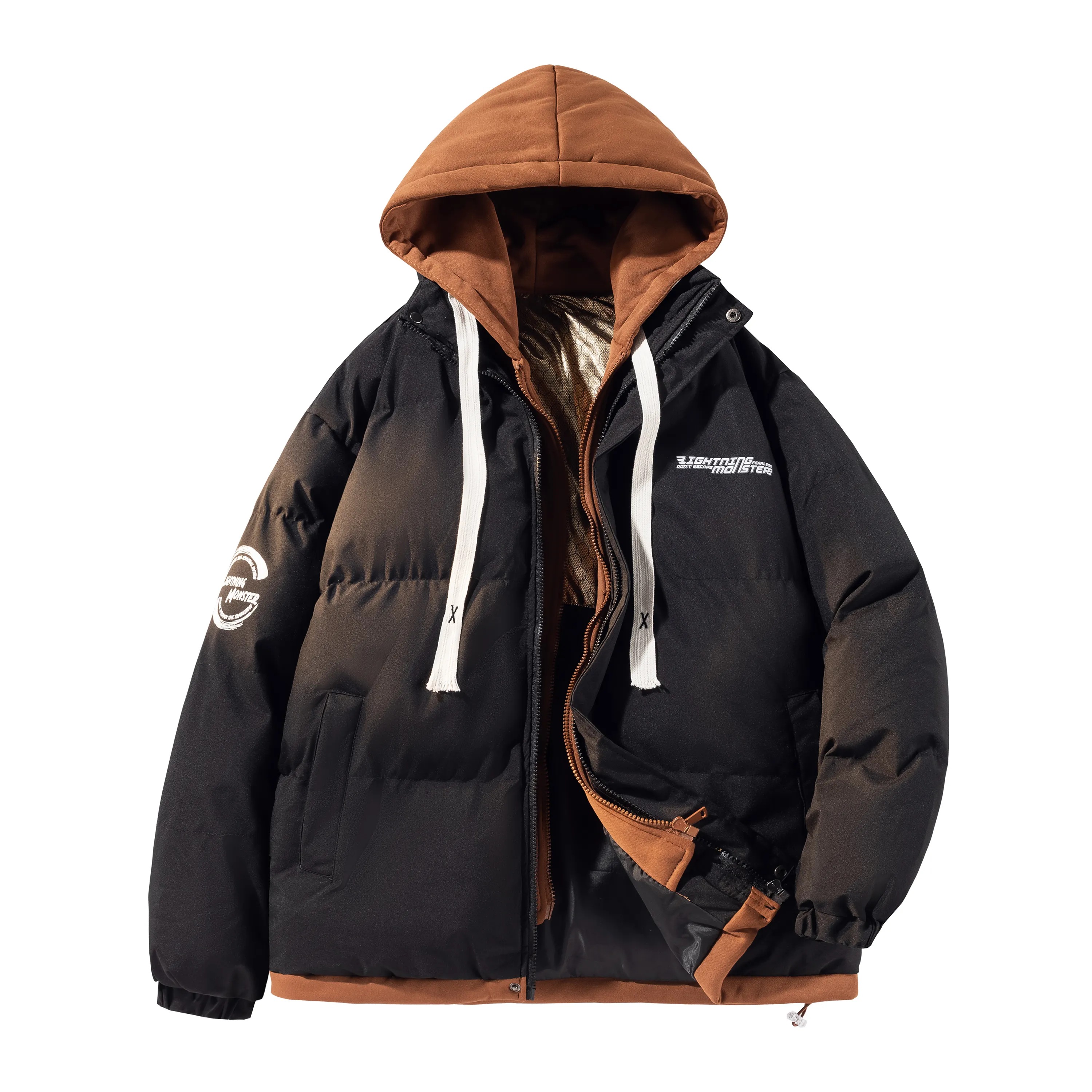 LIGHTNING MONSTER Puffer Jackets Unisex - POIZON