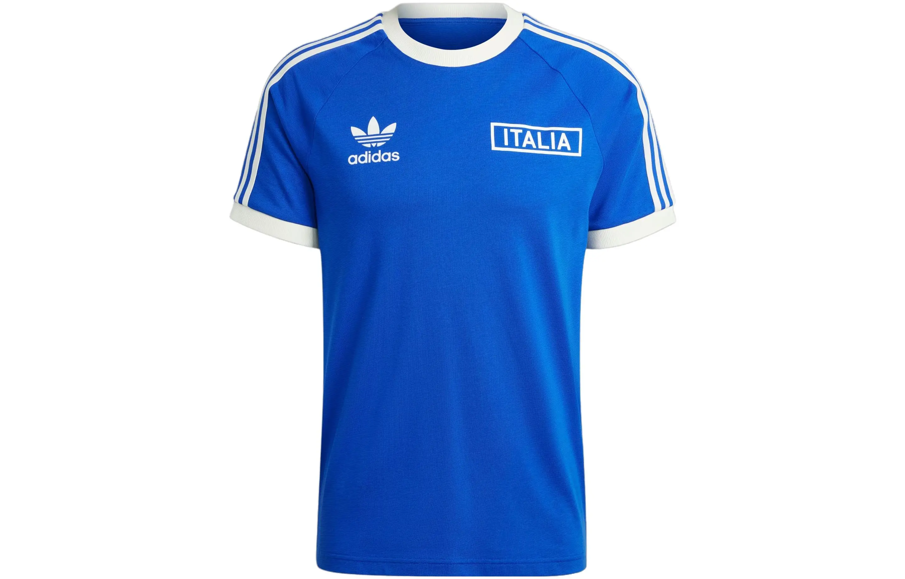 Adidas originals Italy Adicolor Classics 3-Stripes Tee Blue S - POIZON