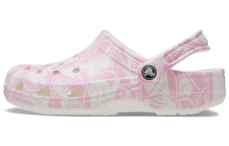 Crocs Classic Duke Print Clogs 'Pink Tweed' - POIZON
