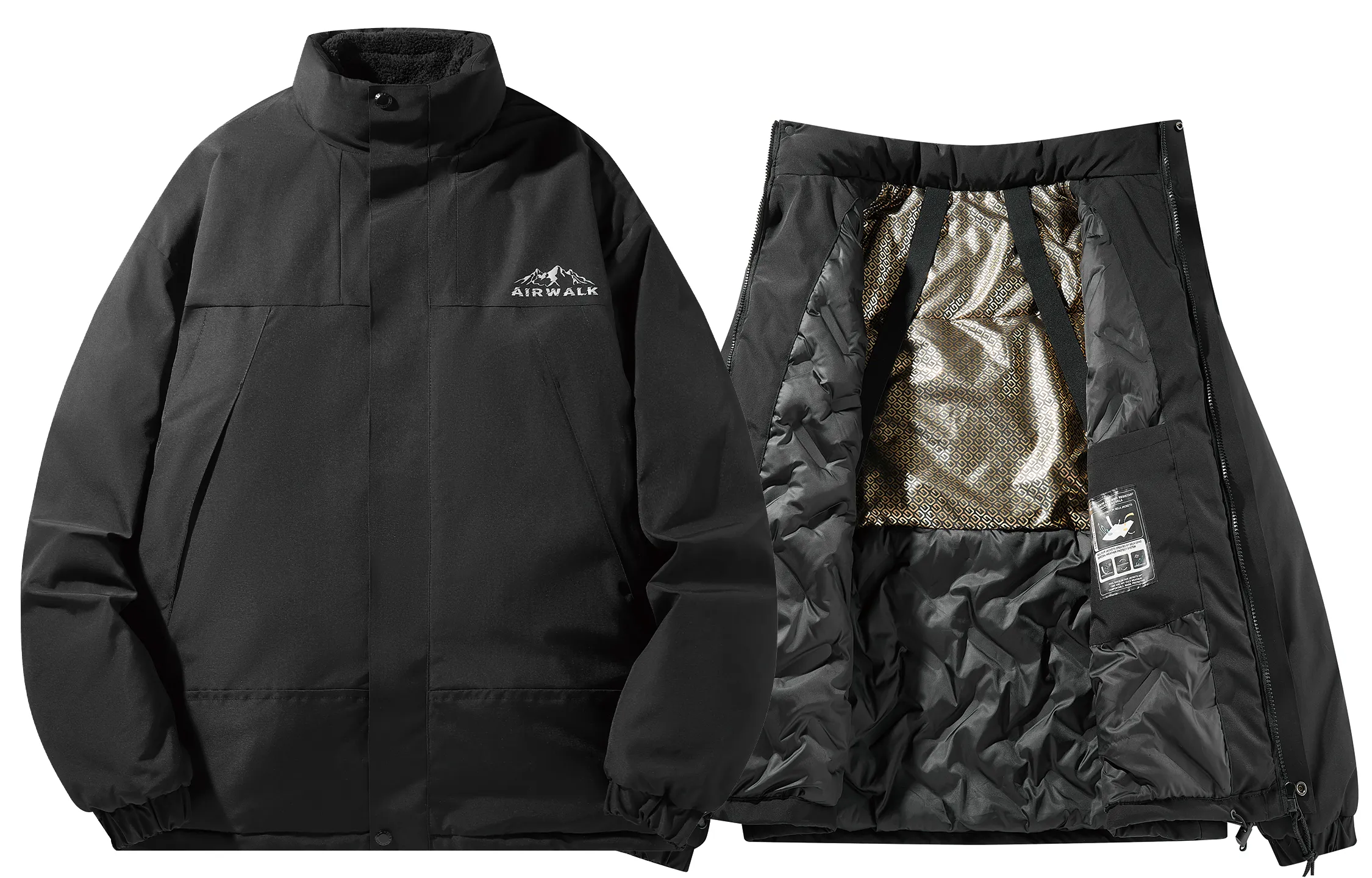 Airwalk Unisex Quilted Jacket - POIZON