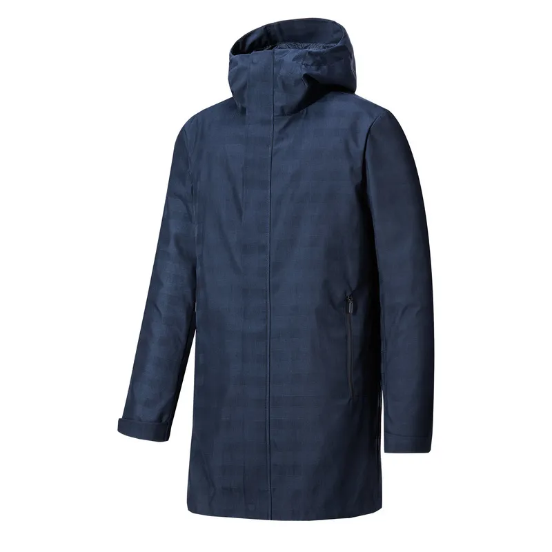 SEPTWOLVES Trench Coat Men Navy Blue - POIZON