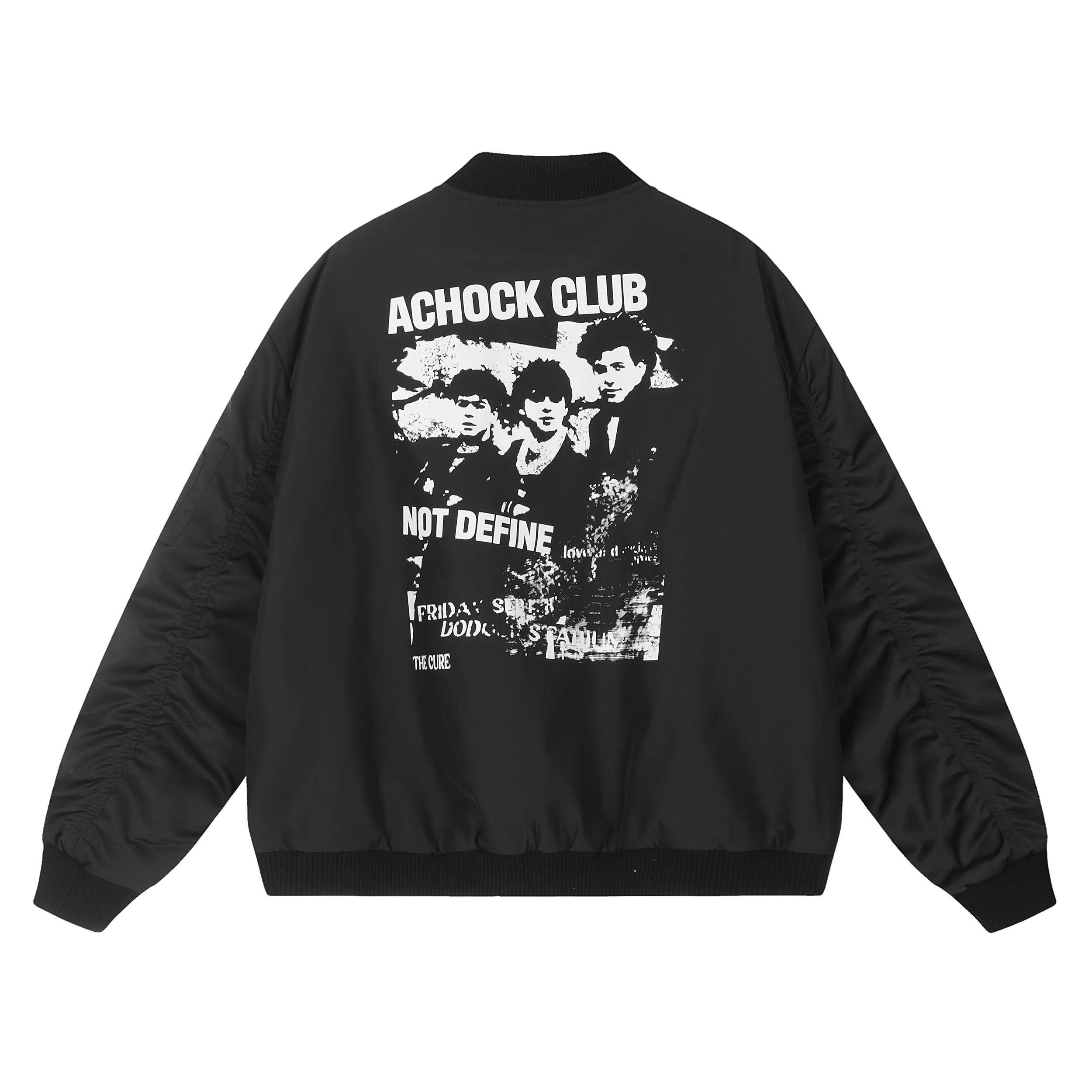 A Chock Puffer Jackets Unisex Black - POIZON