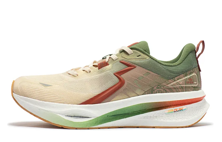 361° Float Running Shoes Men Low-Top Dune White/Desert Green US M 10 ...