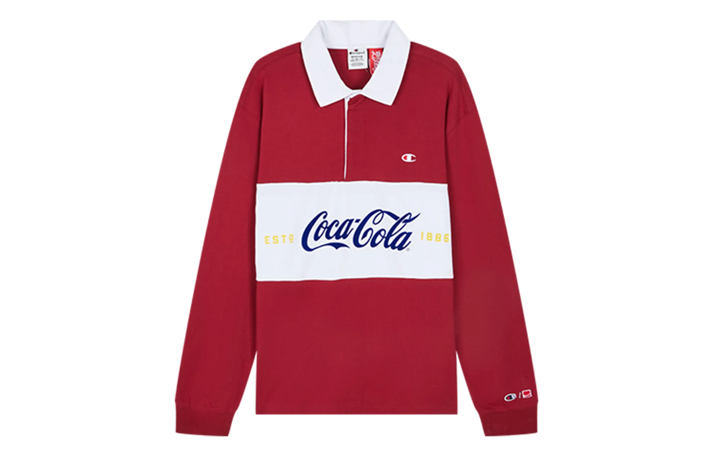Coca-cola X Champion Coca-Cola Co-brand Polo Shirts Unisex New Year Red ...