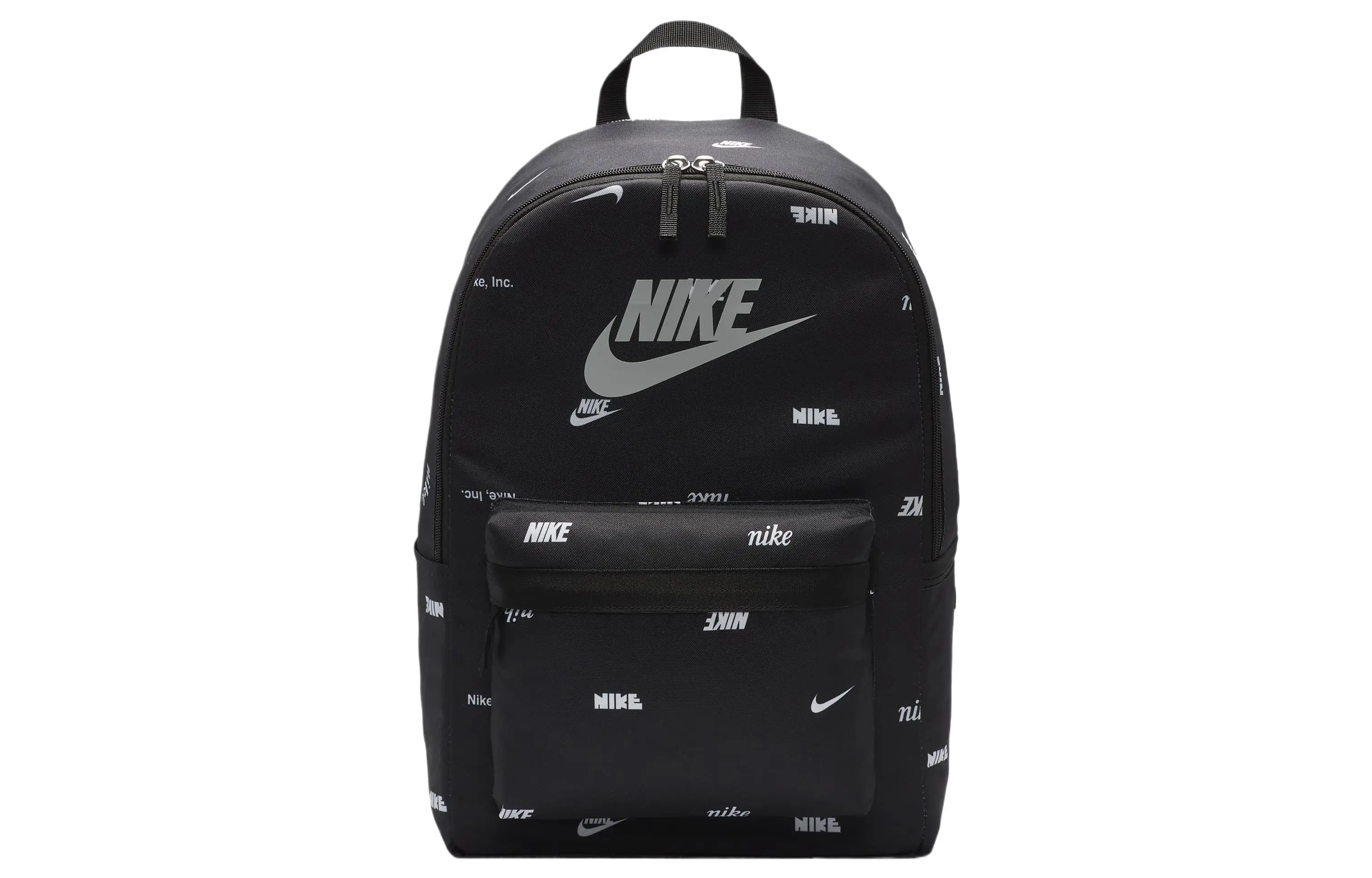 Nike Backpack Black/White With Light Smoke Gray - POIZON